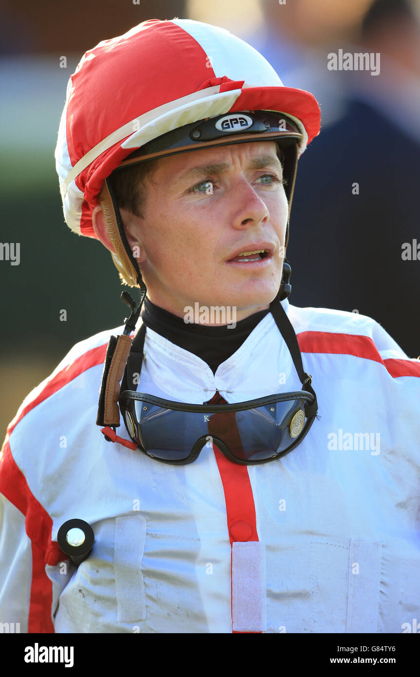 Horse Racing - Newbury Racecourse. Jockey Kieran O'Neil at Newbury ...