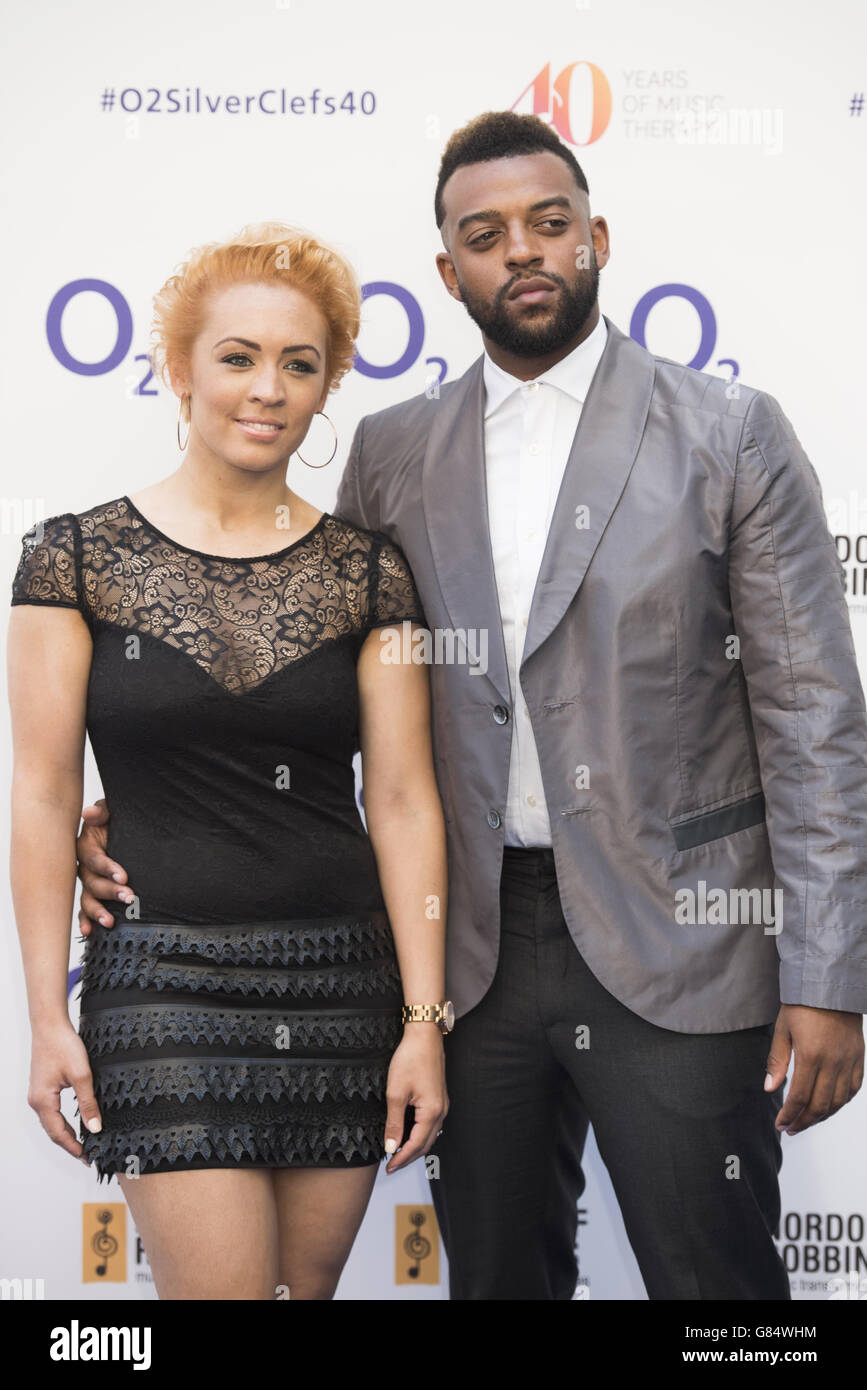 Aimee Jade Azari and Oritse Williams attending the Nordoff Robbins O2 ...