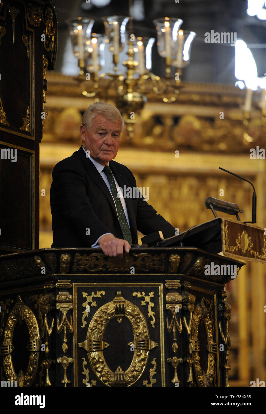 Lord Ashdown speaks during a national memorial service held at ...