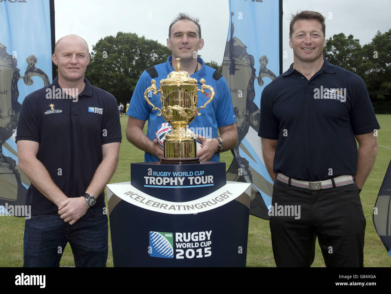 Former Wales internationals (left to right) Martyn Williams, Robert ...