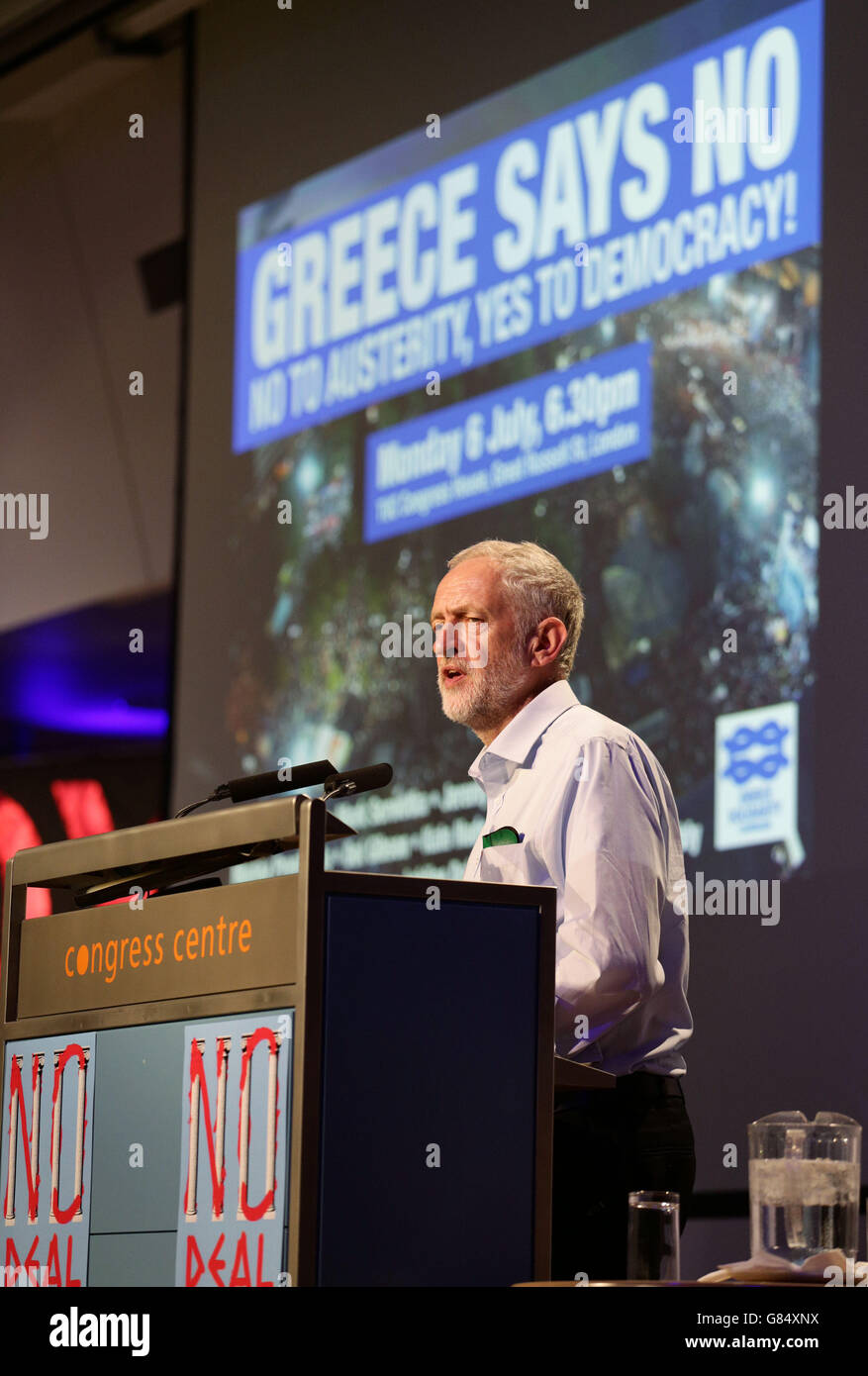 Greek Solidarity Campaign TUC Rally Stock Photo - Alamy