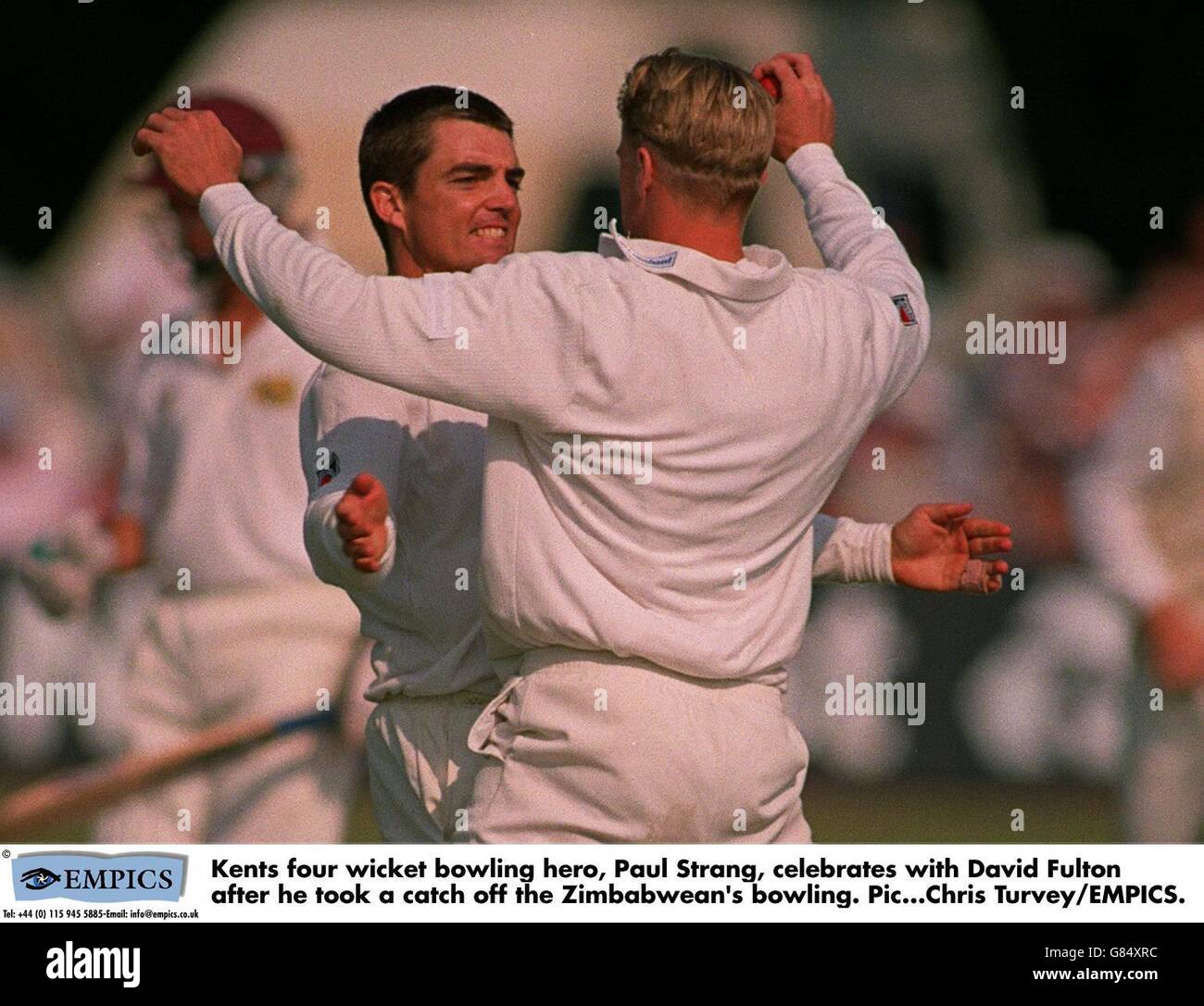 Kents four wicket bowling hero hi-res stock photography and images - Alamy