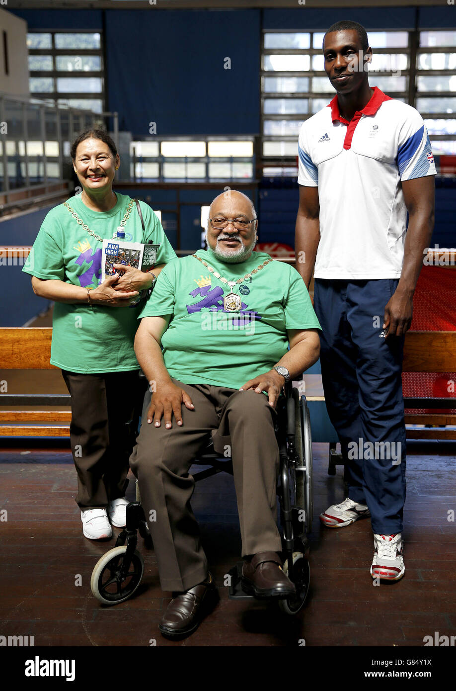 Great Britain Volleyball player Dami Bakare meets fans during day Three ...