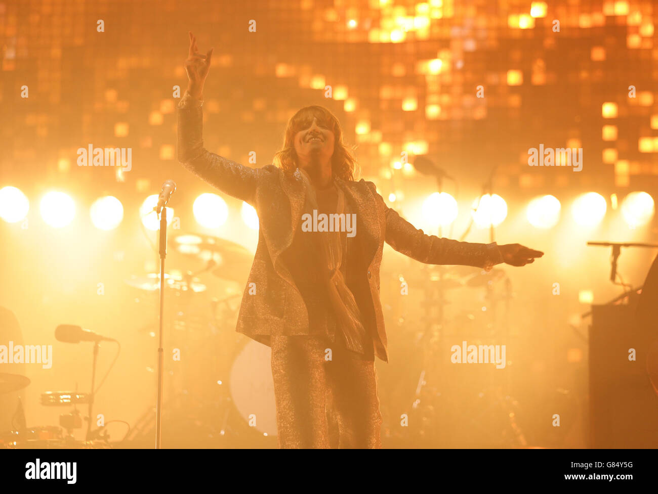 Florence and The Machine performing on the Pyramid Stage at the ...