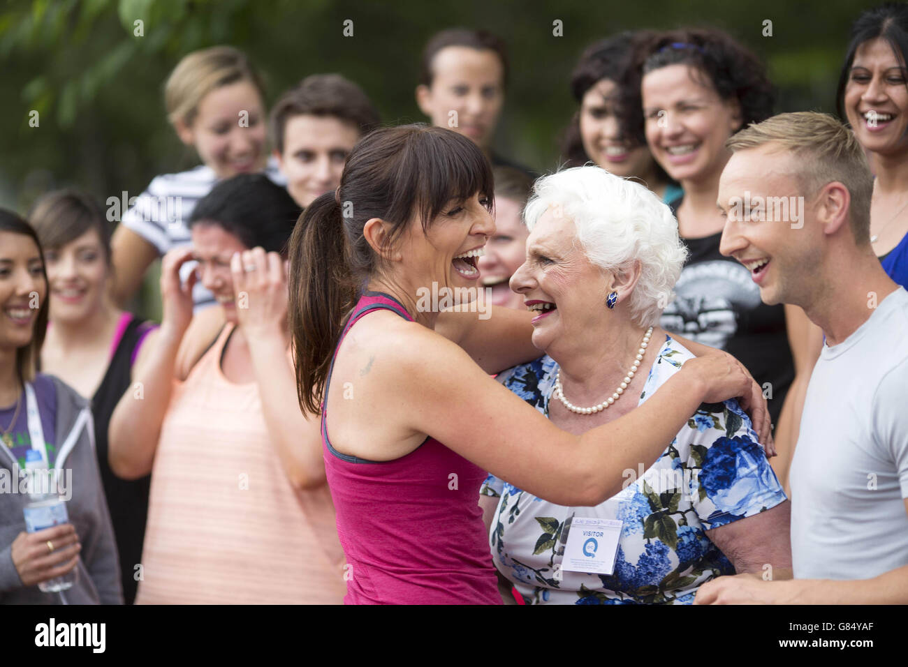 Television presenter Davina McCall meets Clare Johnston aged 74 from ...