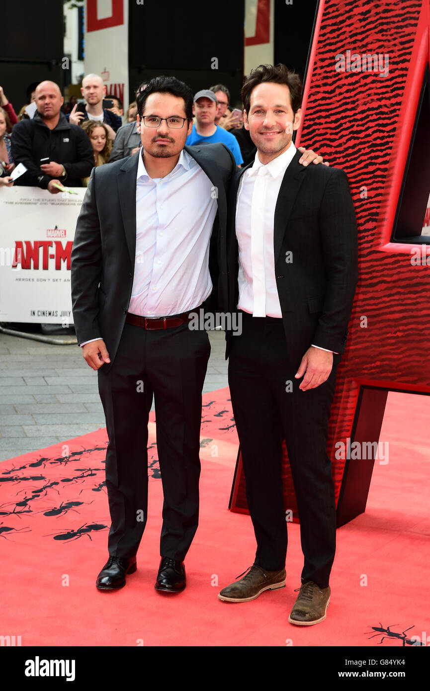 Michael pena arriving ant man premiere hi-res stock photography and ...