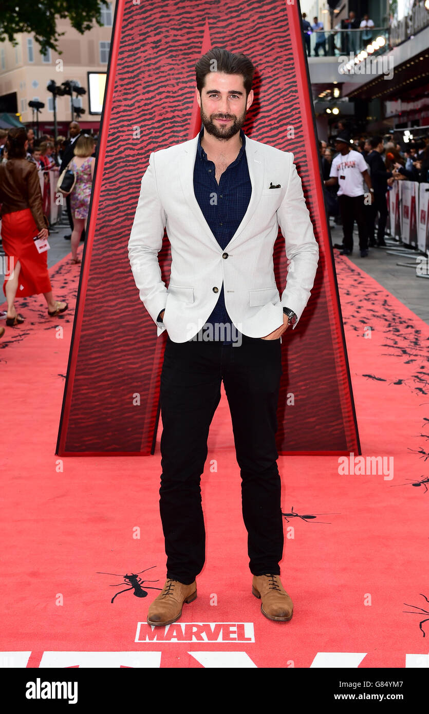 Matt Johnson arriving for the Ant-Man premiere, at the Odeon Leicester ...
