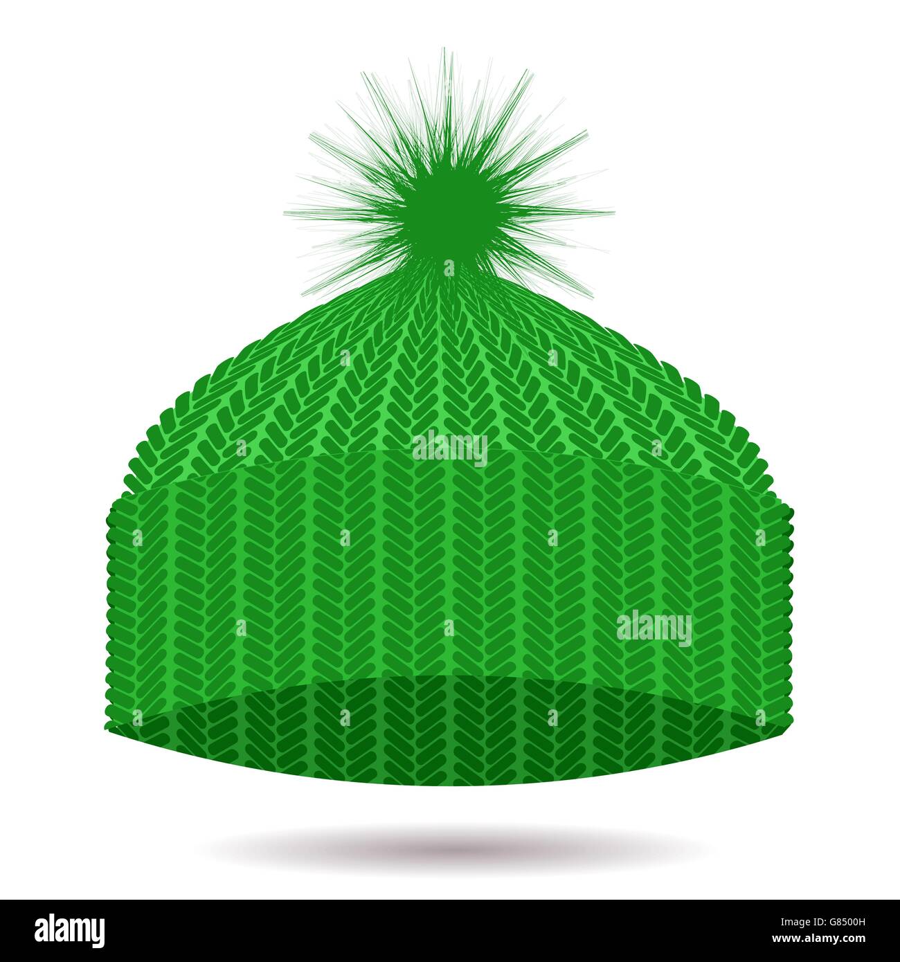 Green wool cap Stock Vector Images - Alamy
