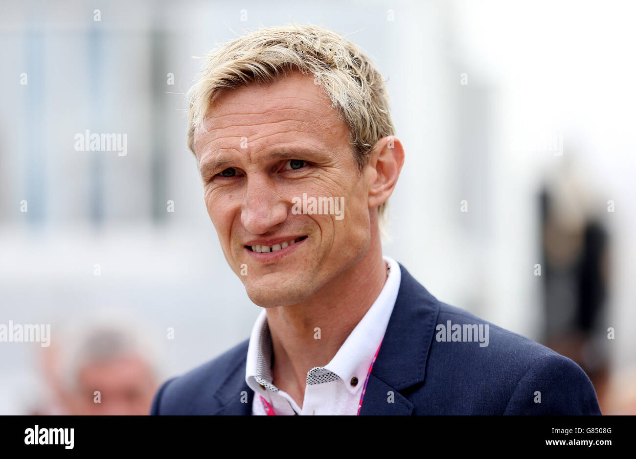 Sammy Hyypia during the 2015 British Grand Prix at Silverstone Circuit ...