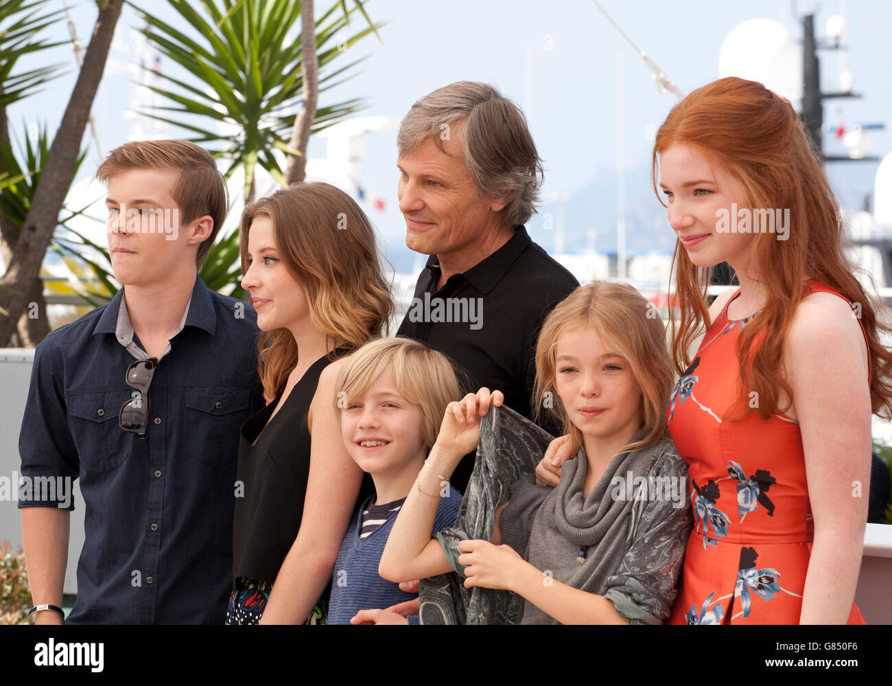 Actors Nicholas Hamilton, Samantha Isler, Charlie Shotwell, Viggo ...