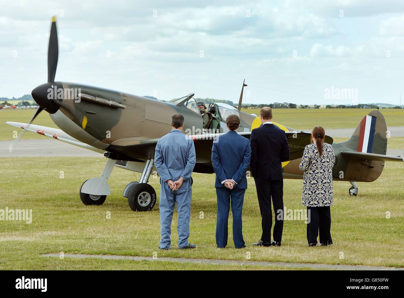 American philanthropist Thomas Kaplan (second left) and the Duke of ...