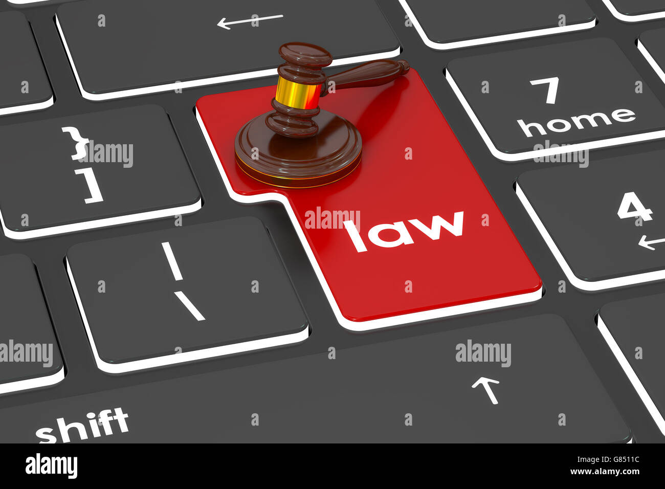 Law concept, 3D rendering Stock Photo - Alamy