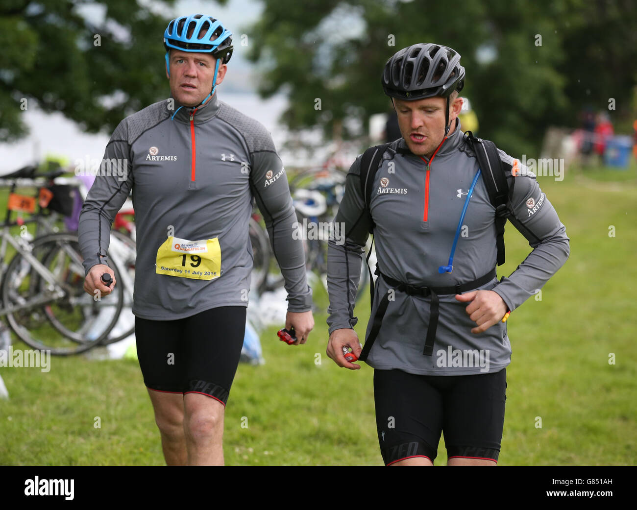 Rory Lawson and Mike Tindall as they takes part in the Artemis Great ...