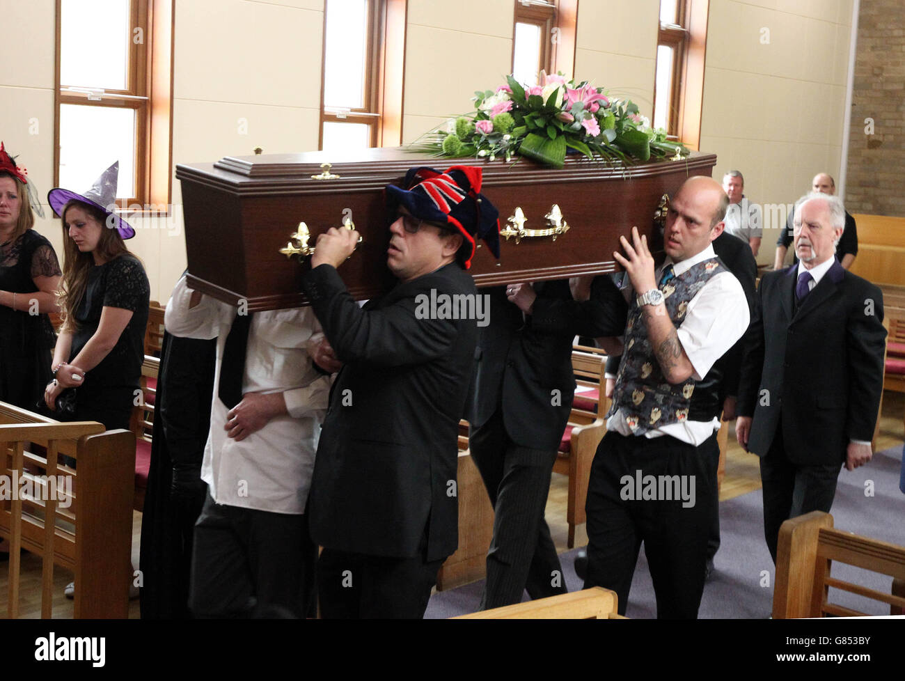 Lorna Johnson funeral Stock Photo - Alamy