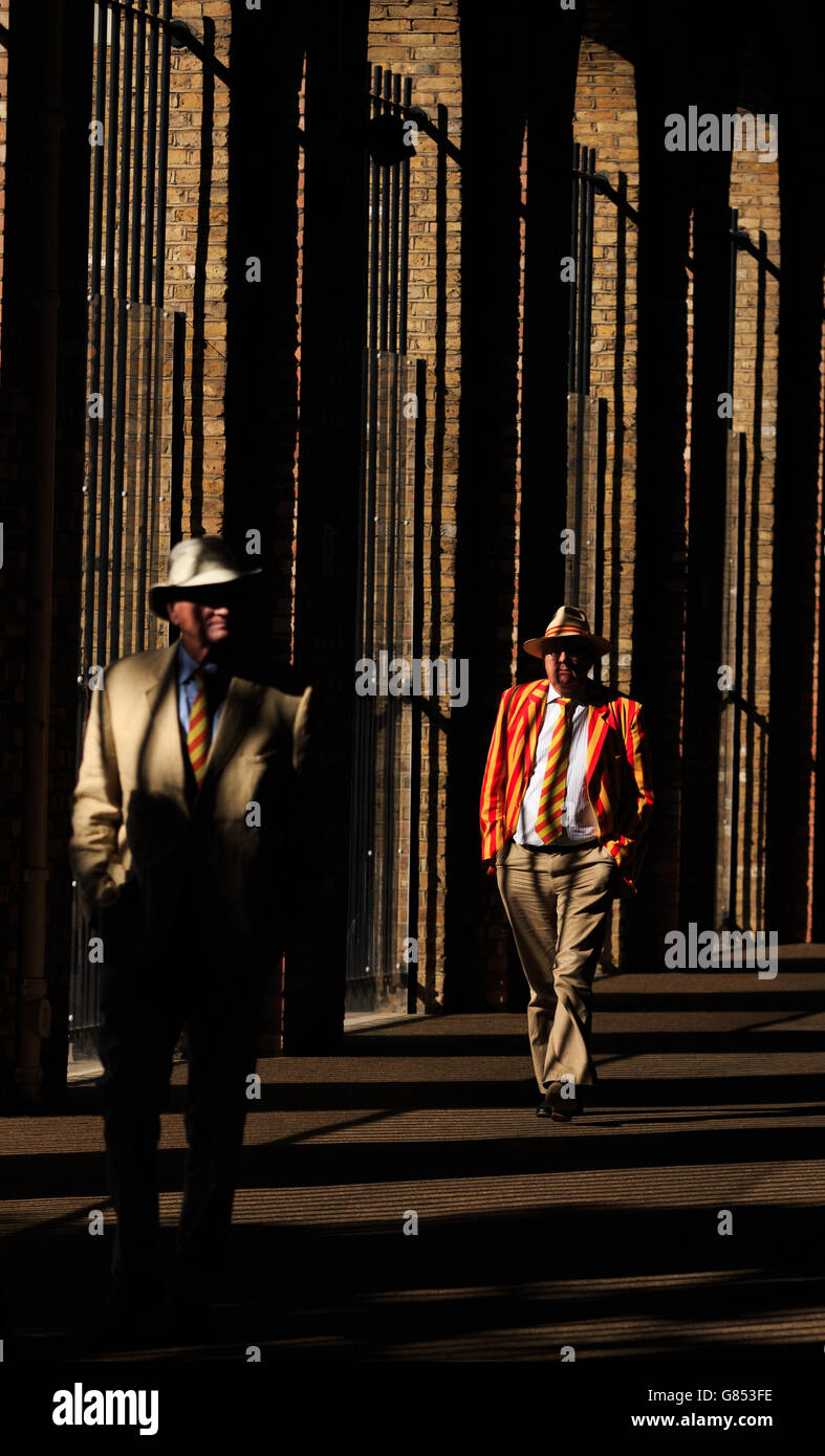 MCC members walk underneath a stand as they arrive at Lords for the ...