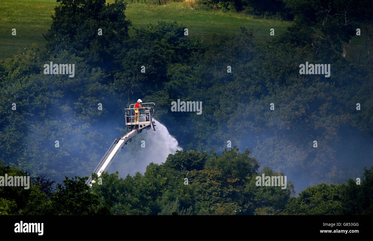 Cheshire mill explosion Stock Photo - Alamy