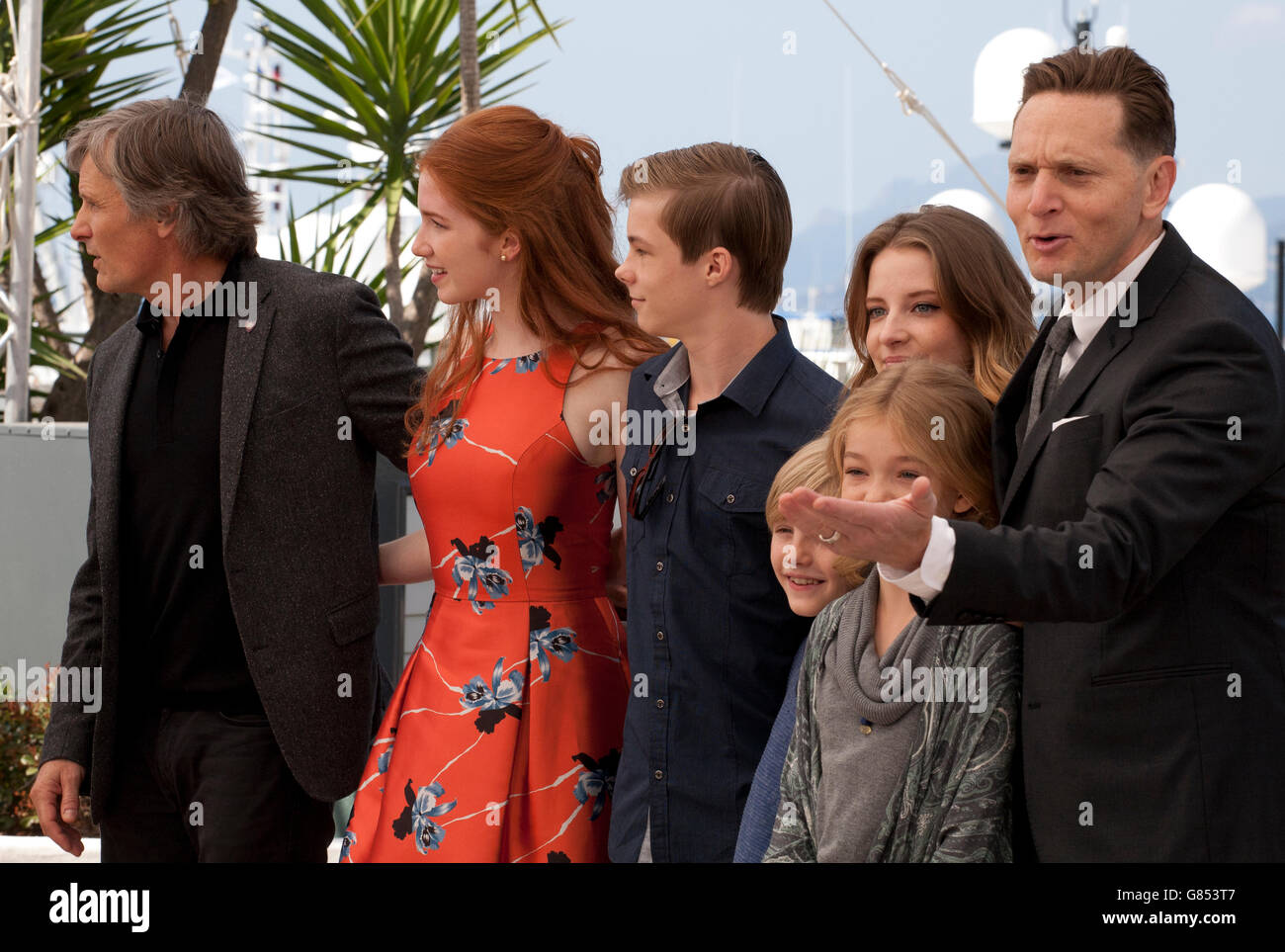 Actor Viggo Mortensen, actress Annalise Basso, actor Nicholas Hamilton ...