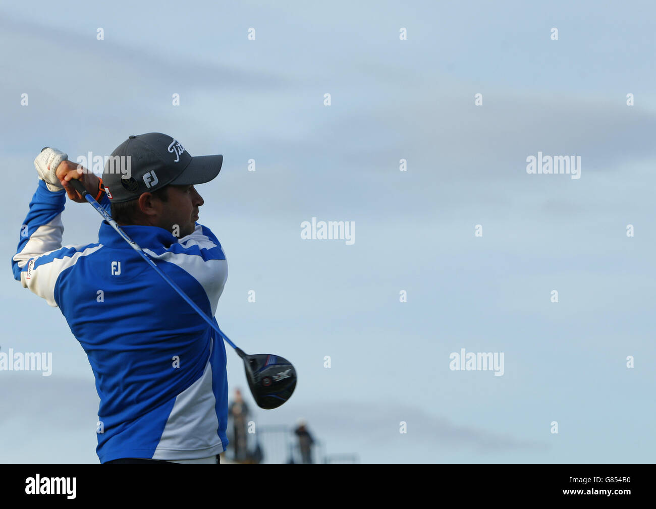 England's Daniel Brooks tees off on the 17th during day three of The ...