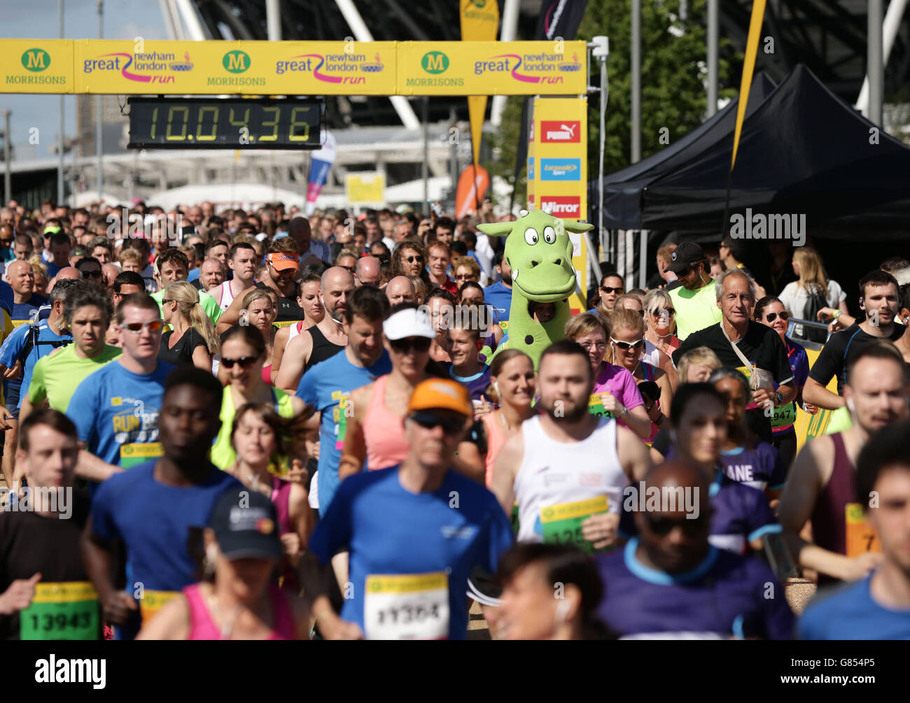 Morrison's Great Newham London Run Stock Photo - Alamy