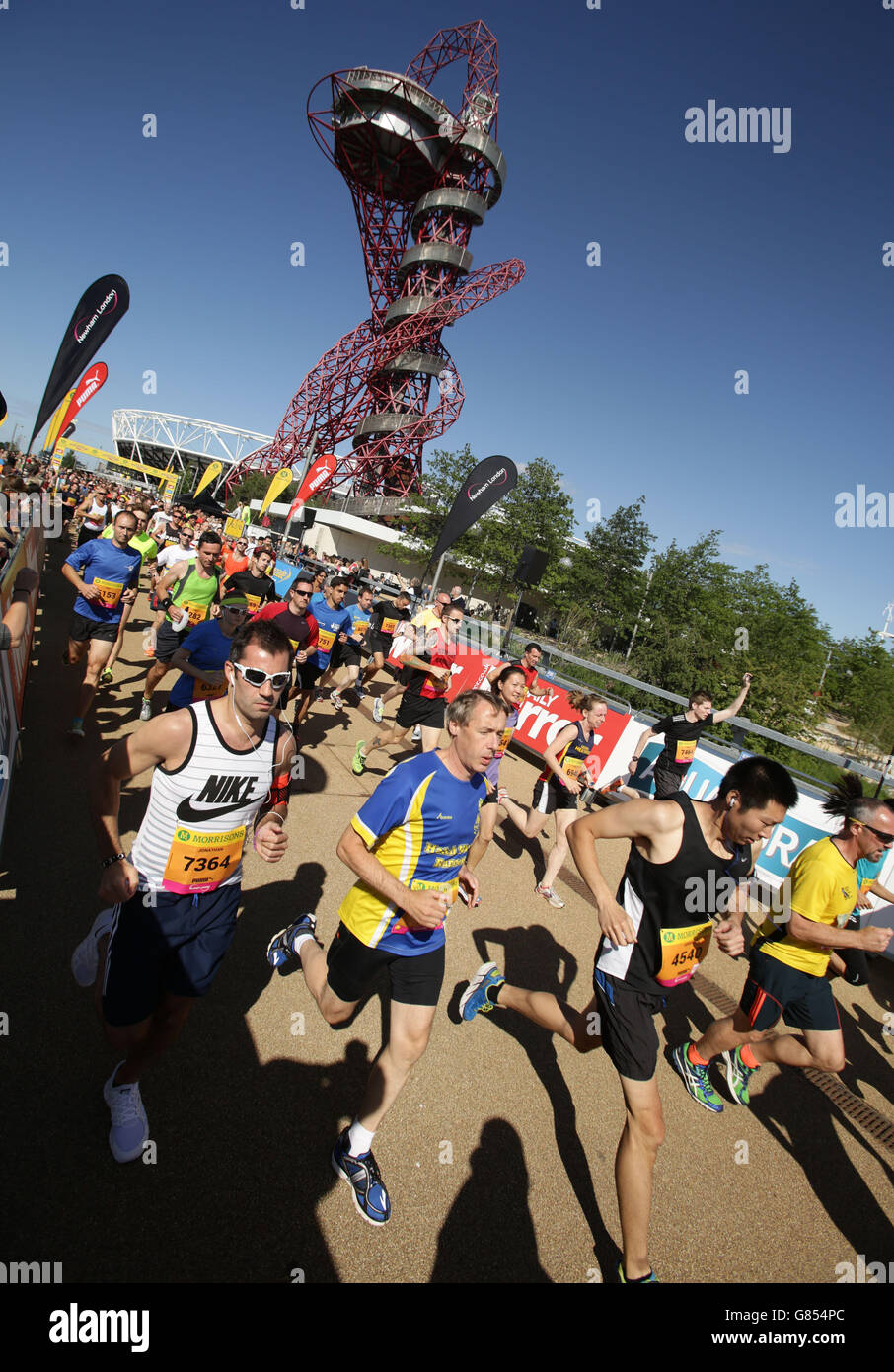 Morrison's Great Newham London Run Stock Photo - Alamy