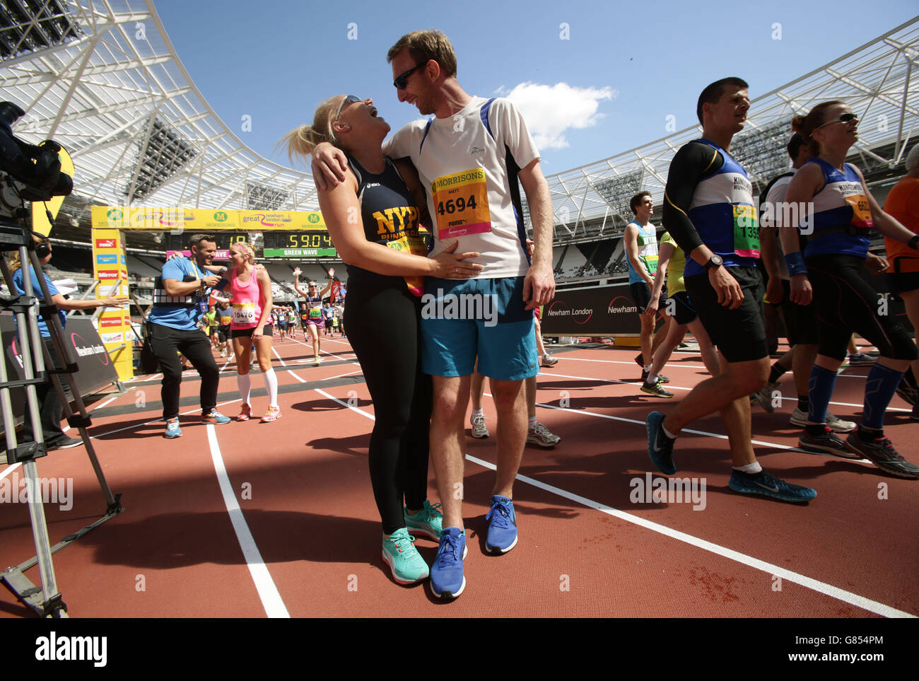 Morrison's Great Newham London Run Stock Photo - Alamy