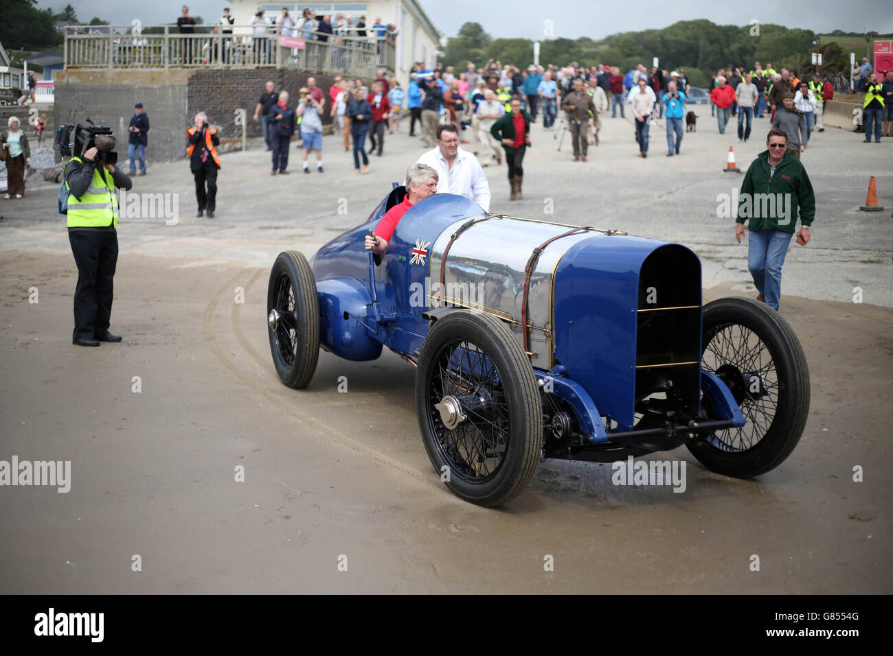 The historic Sunbeam racing car, nicknamed Bluebird once owned by Sir ...