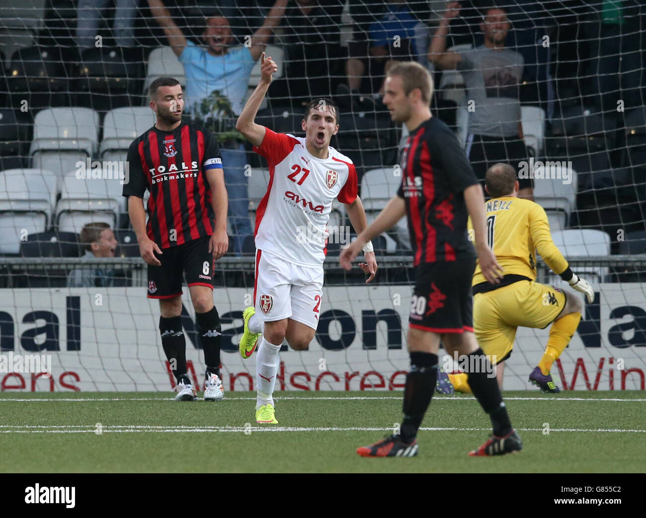 Crusaders fc v skenderbeu korce hi-res stock photography and images - Alamy