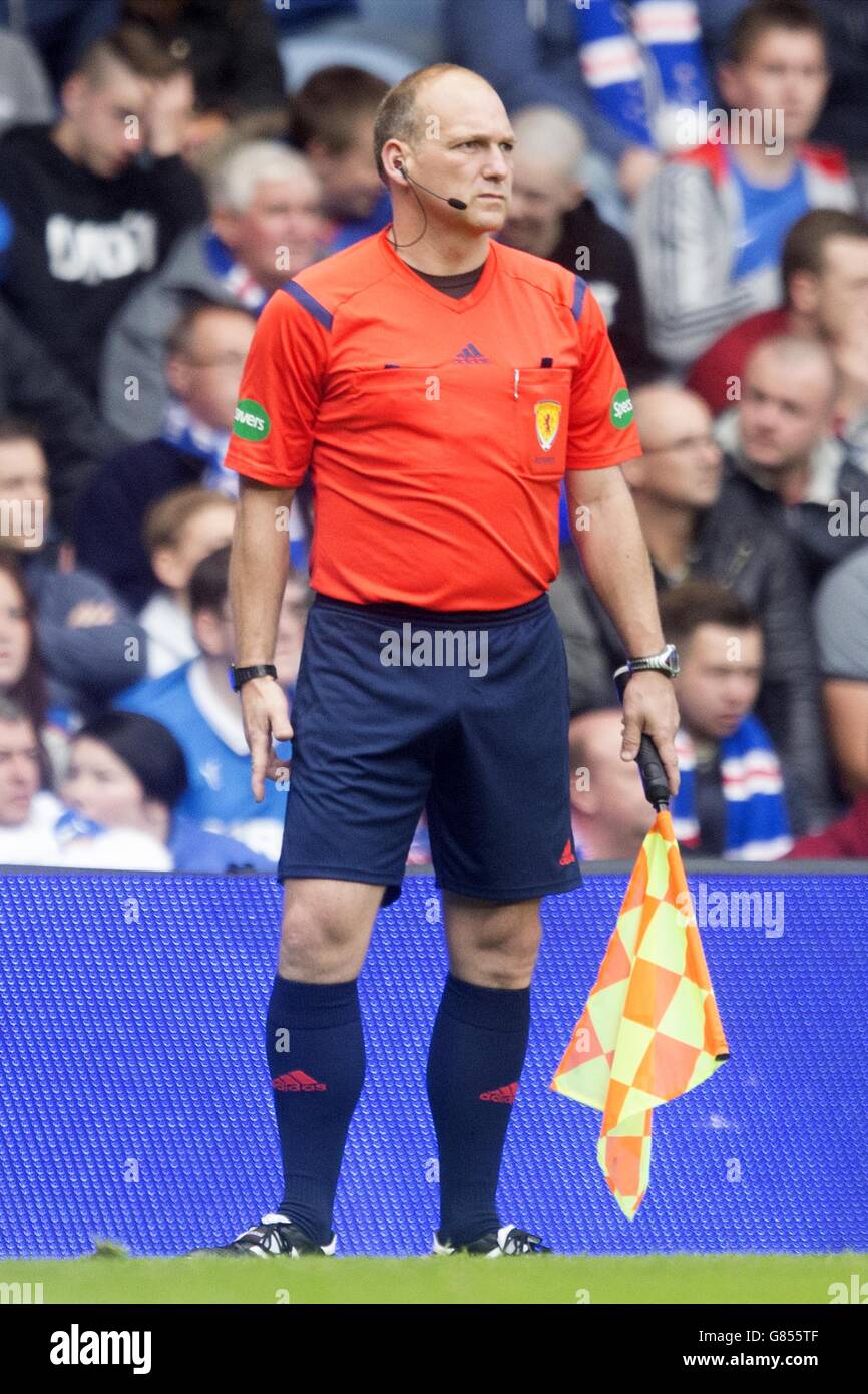 Assistant referee jim burns pre season friendly match ibrox stadium hi ...
