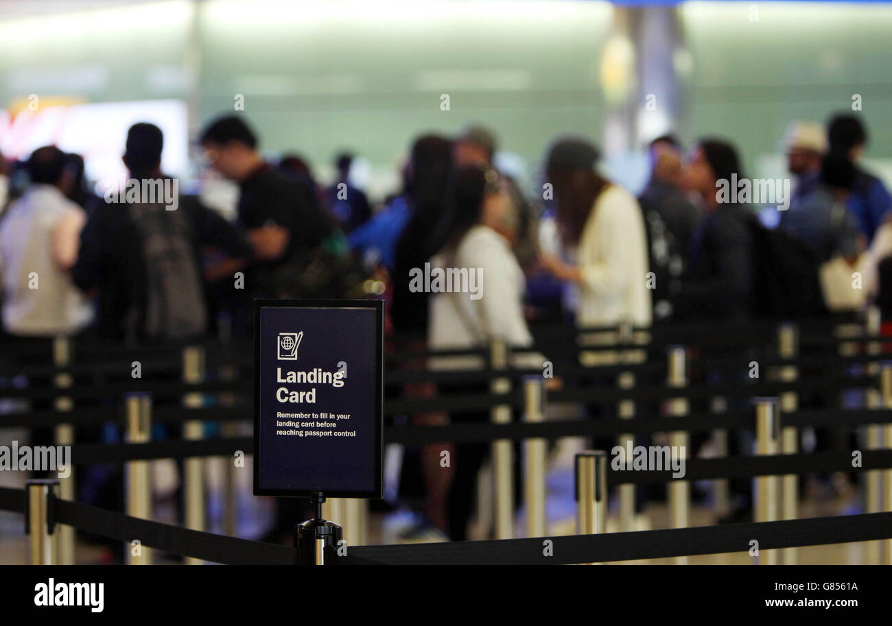 Heathrow airport border control hi-res stock photography and images - Alamy