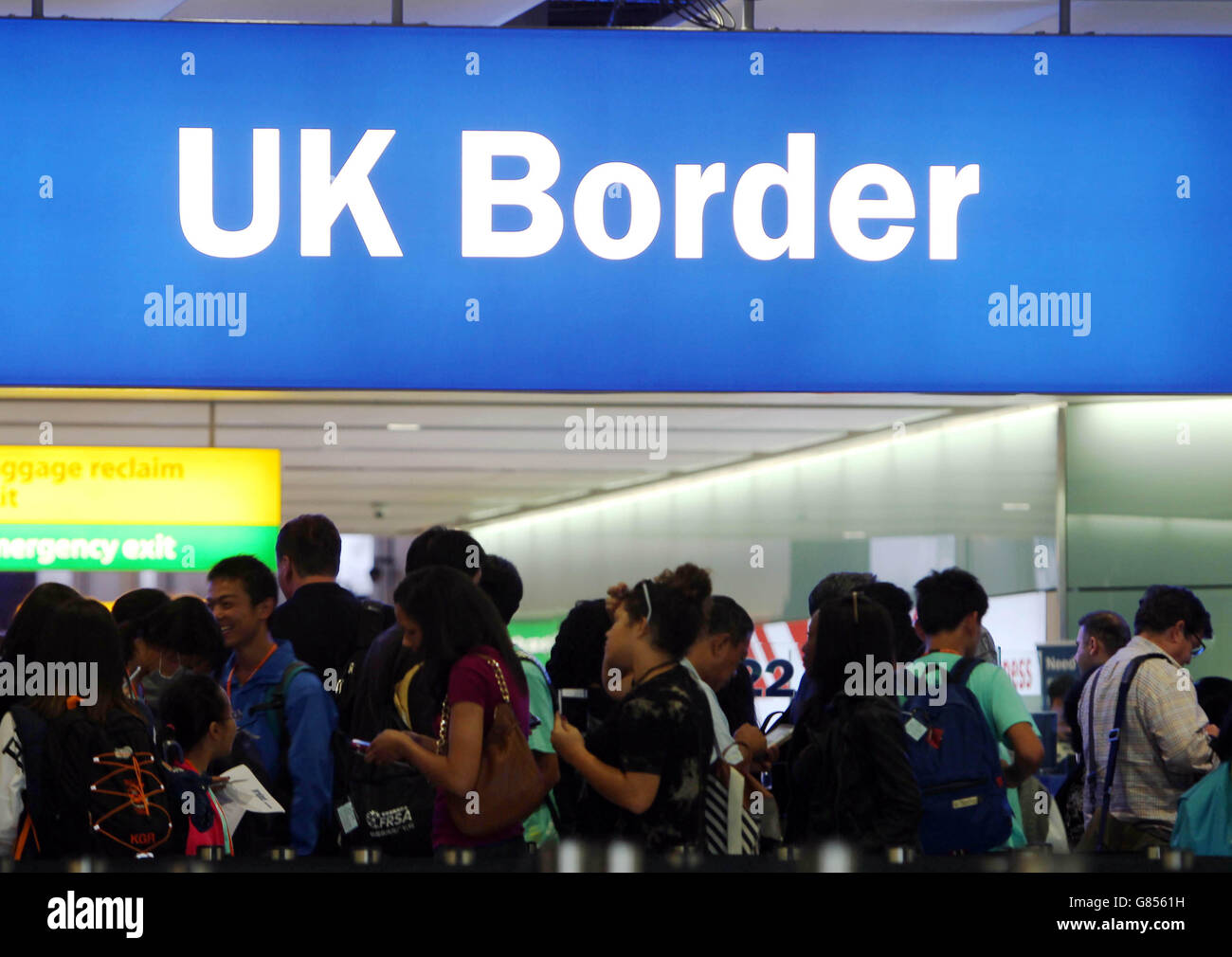 Uk Border Passport Control Terminal High Resolution Stock Photography ...