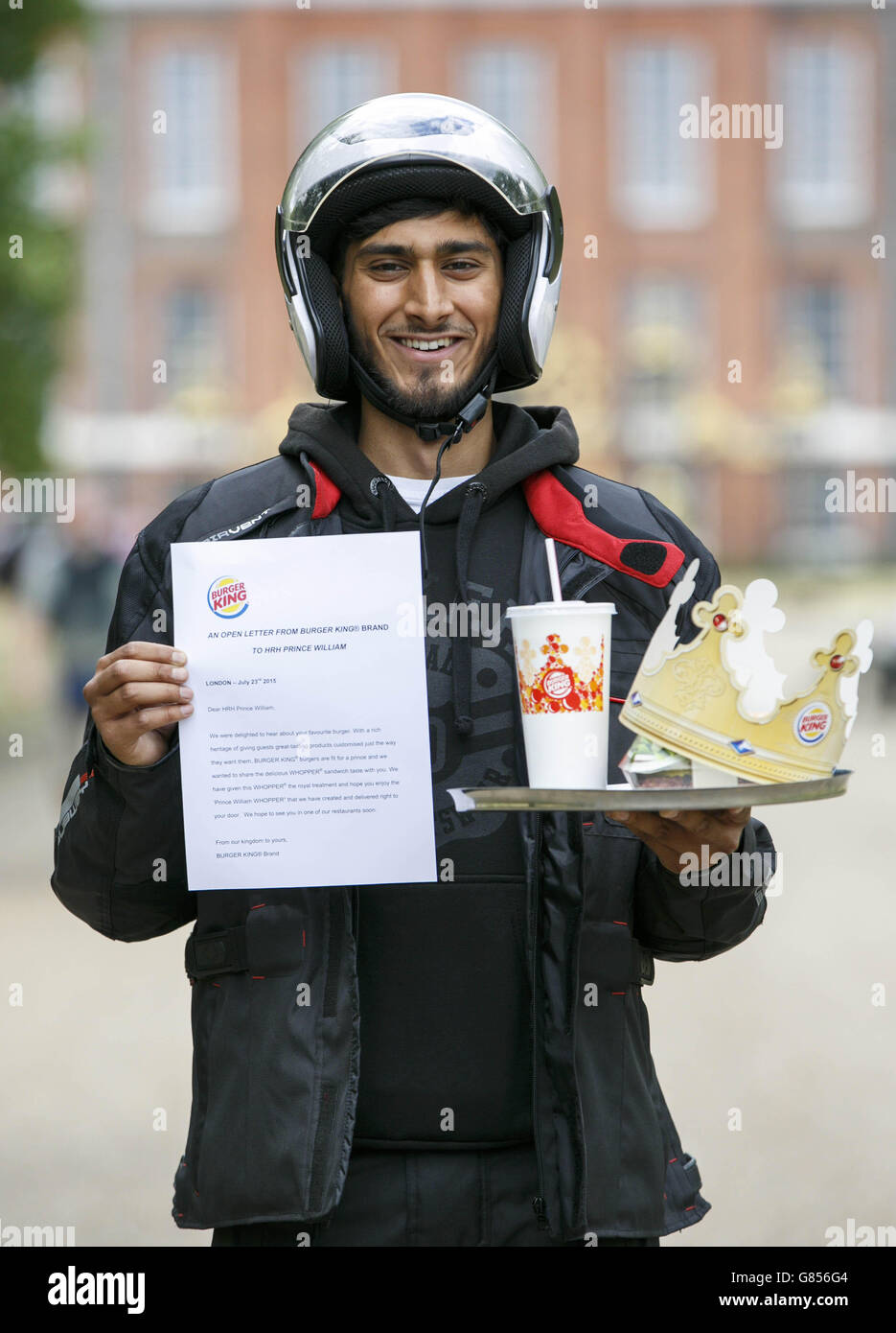 Burger delivery from William Stock Photo - Alamy
