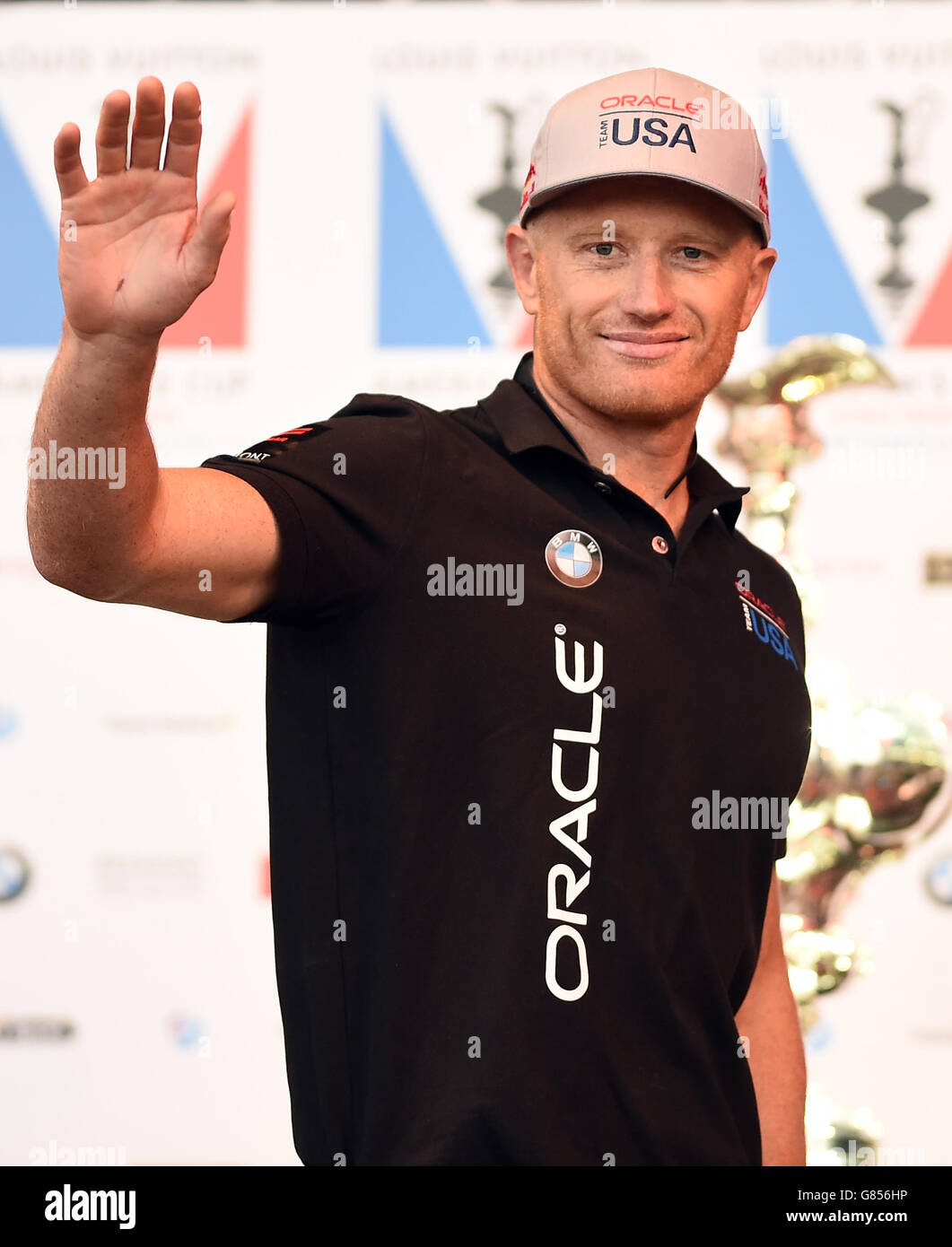 Oracle Team USA's skipper Jimmy Spithill during the opening ceremony on ...