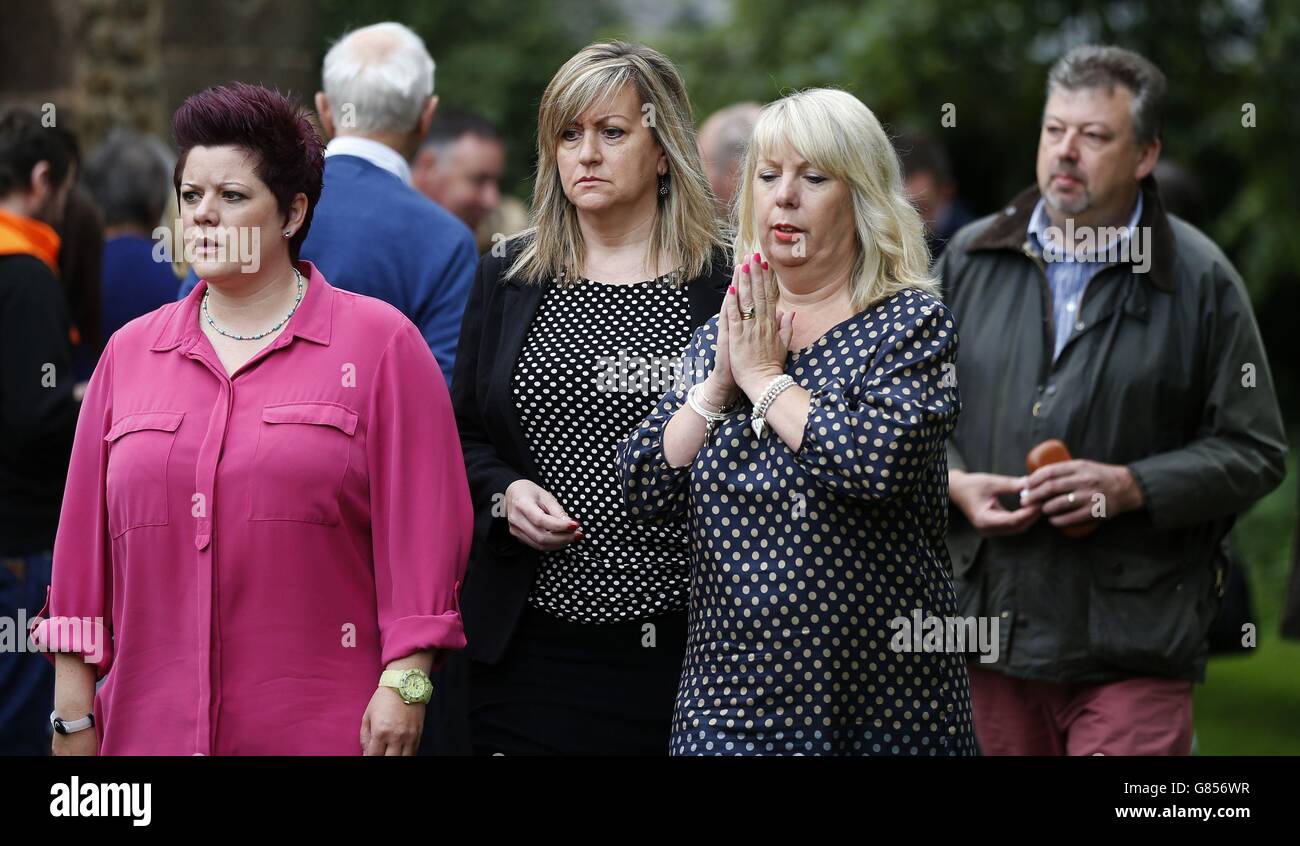 Family and friends and local residents gather at St Mary the Virgin ...
