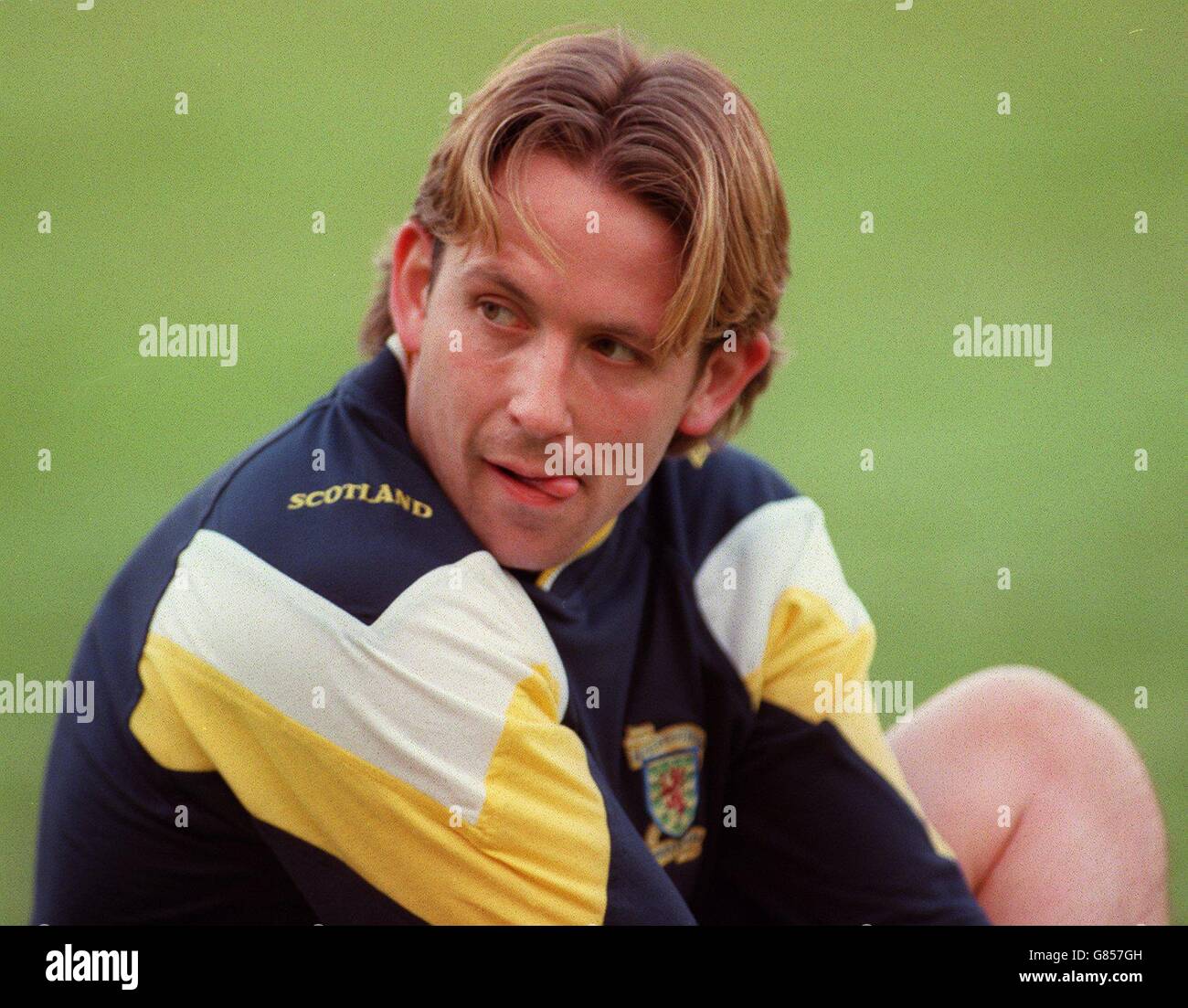 Soccer - Scotland v Wales. Billy Dodds, Scotland Stock Photo - Alamy