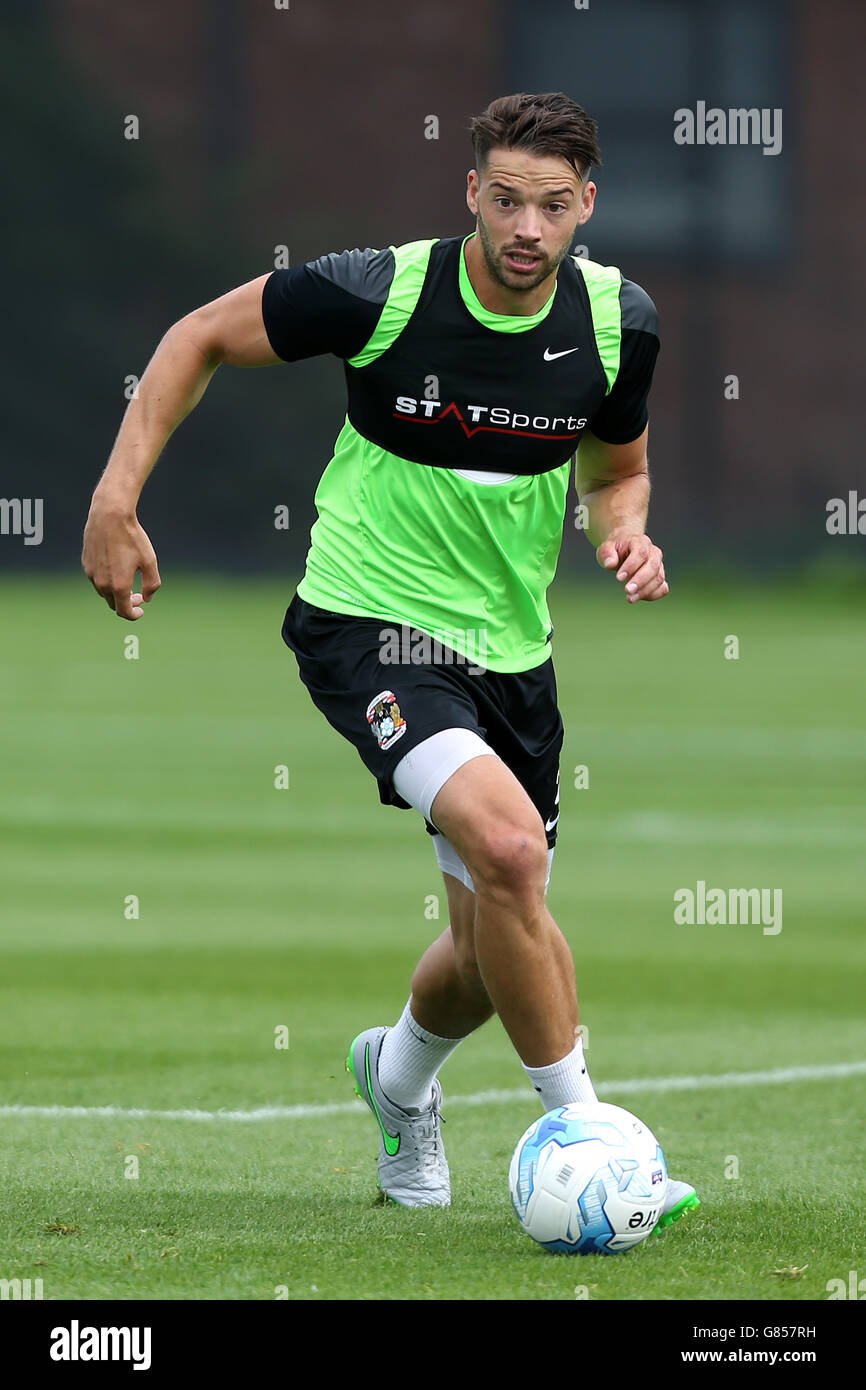 Coventry citys aaron martin during training hi-res stock photography ...