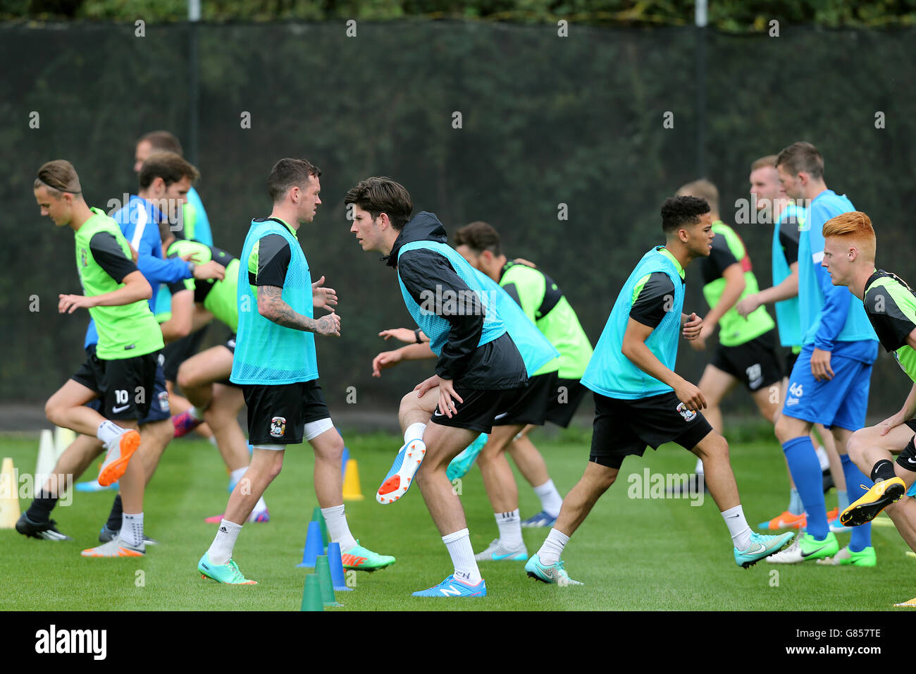 Coventry city players during training hi-res stock photography and ...
