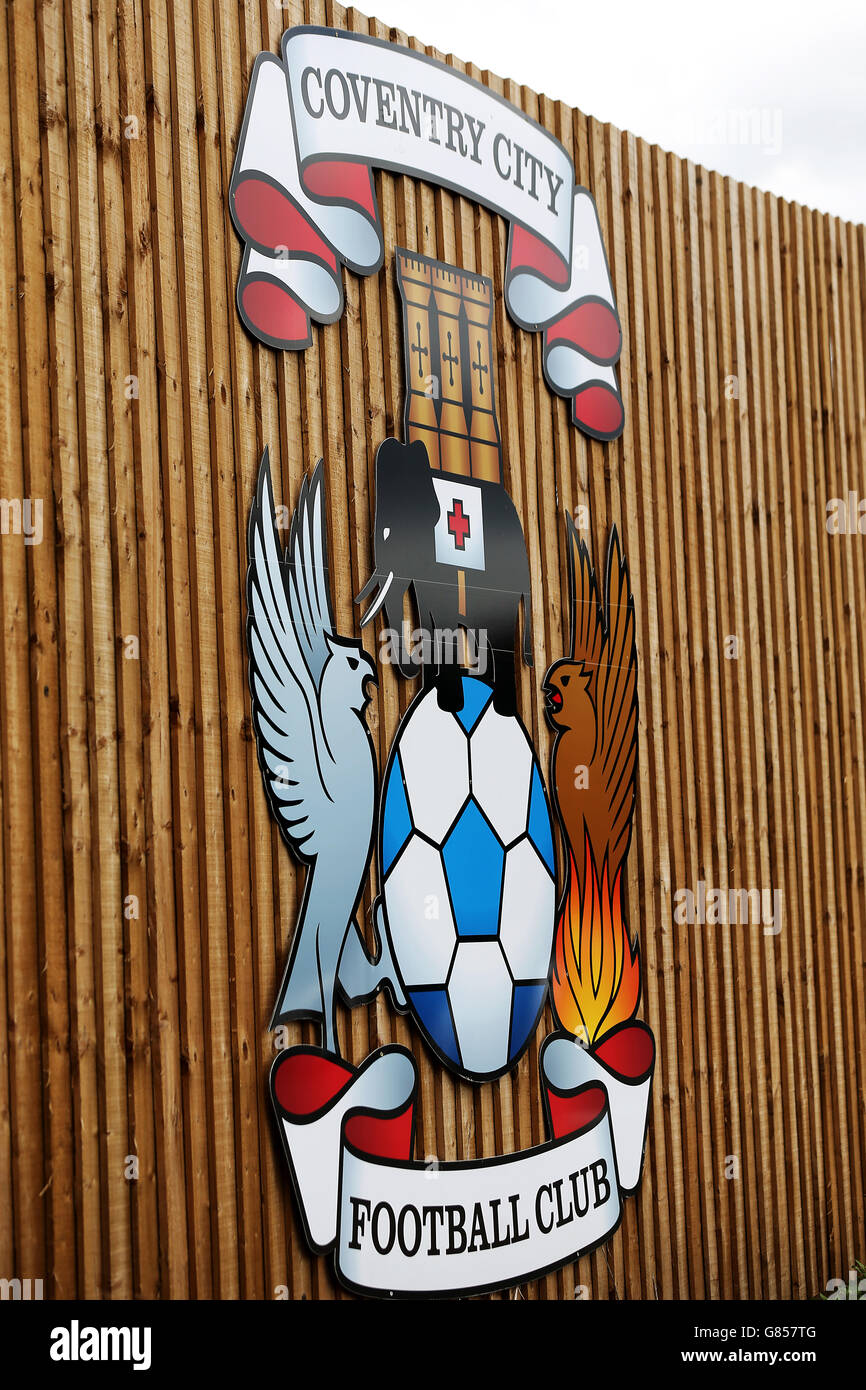 Football gv general view logo sky blue lodge hi-res stock photography ...