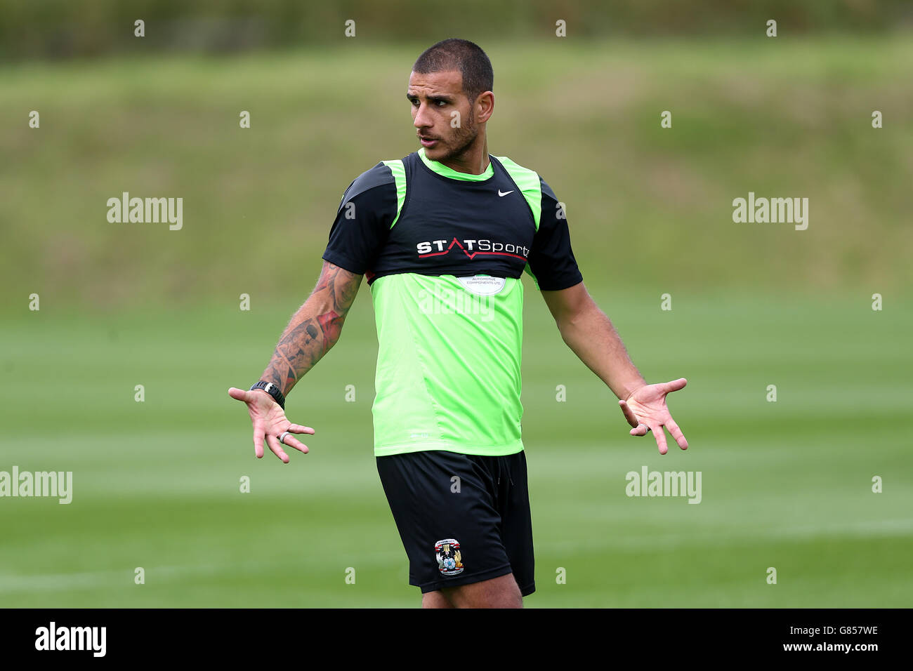 Coventry citys marcus tudgay during training hi-res stock photography ...