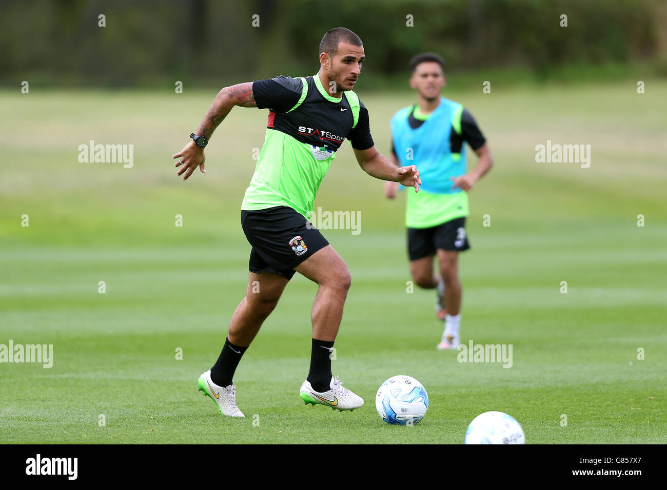 Coventry citys marcus tudgay during training hi-res stock photography ...