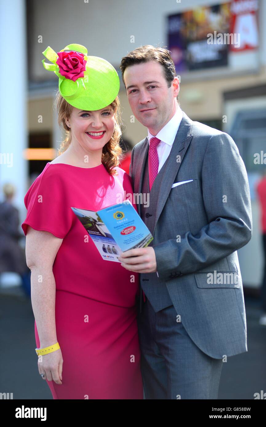 Irish Fine Gael politician Catherine Noone (left) and Barry Flanagan ...