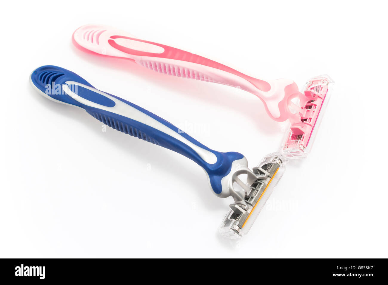 Male and Female Razor Isolated on White Stock Photo - Alamy