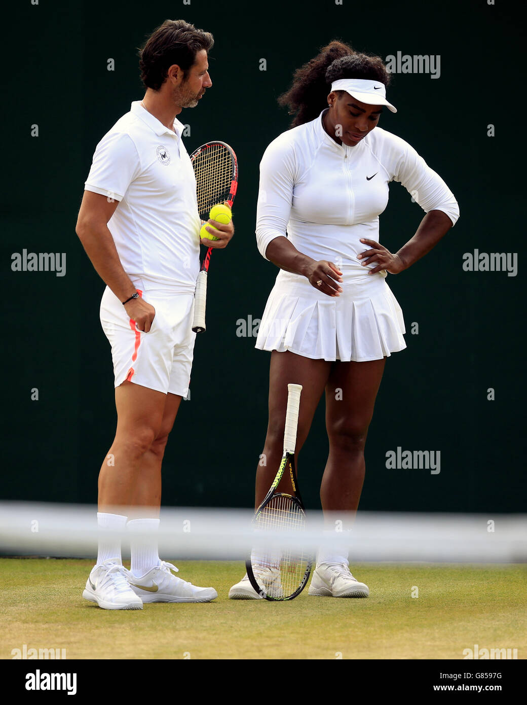Serena Williams Patrick Mouratoglou Kiss