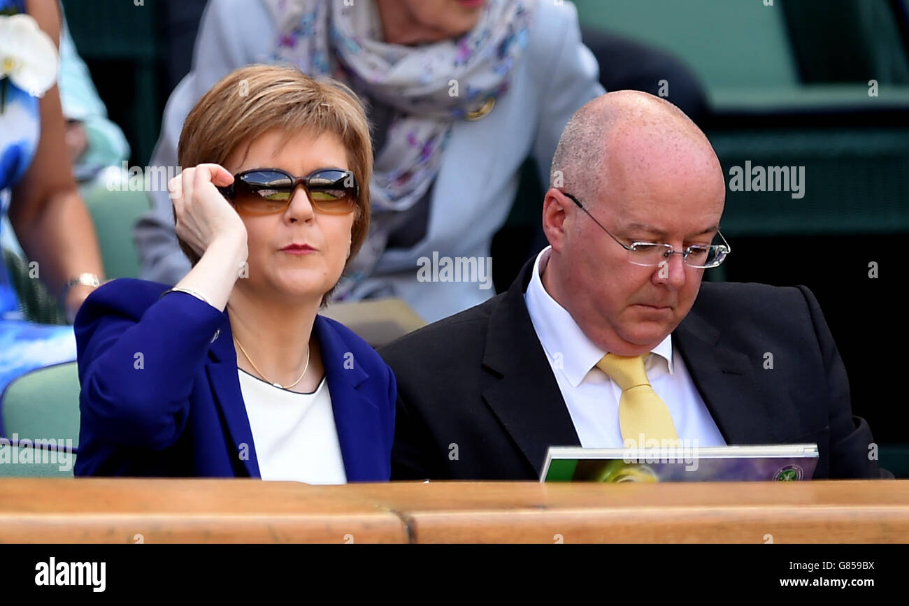 First Minister of Scotland, Nicola Sturgeon and Peter Murrell (right ...