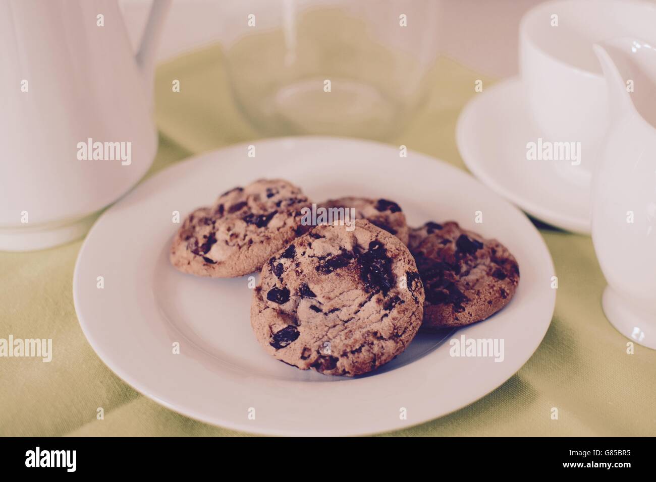 Cookies - afternoon tea Stock Photo - Alamy