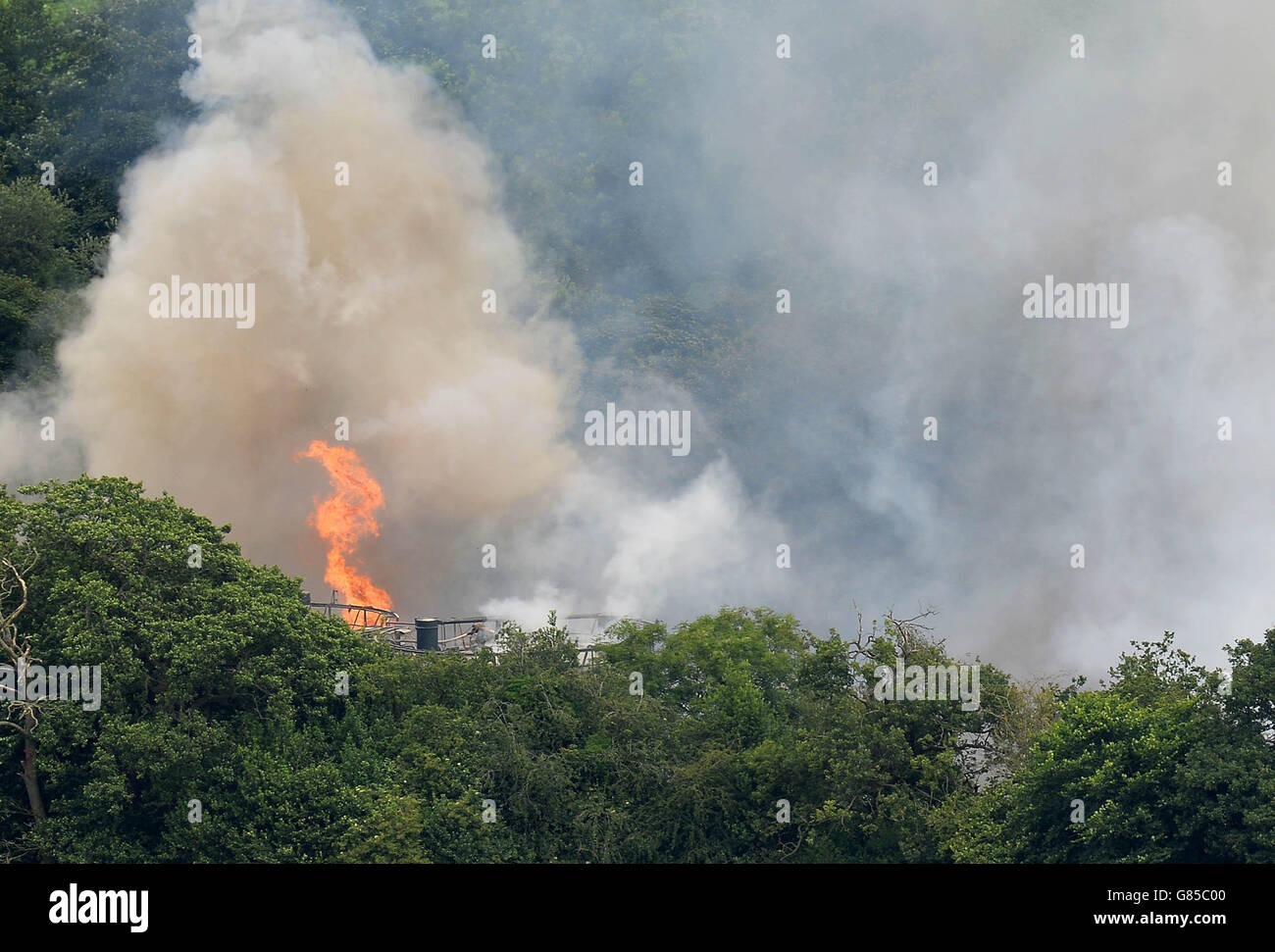 Cheshire mill explosion Stock Photo - Alamy