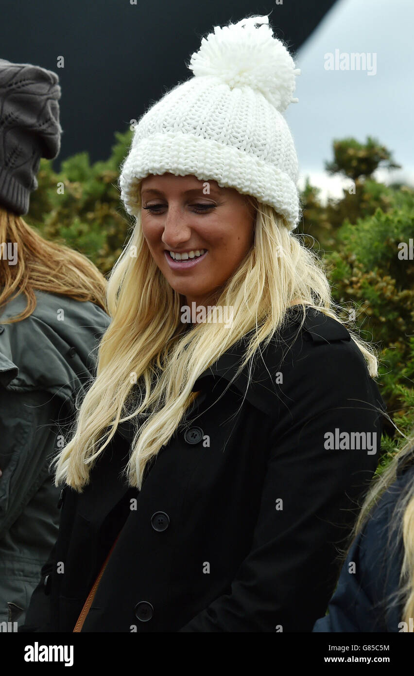 Danny Willett's wife Nicole during day two of The Open Championship ...