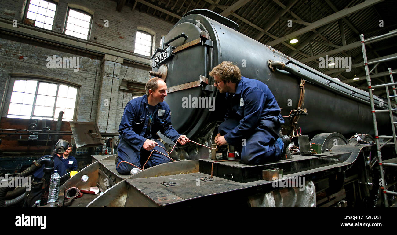 Flying Scotsman Restoration Stock Photo - Alamy