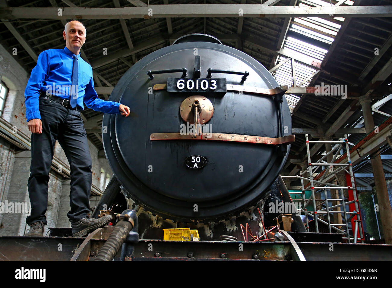 Flying Scotsman Restoration Stock Photo - Alamy