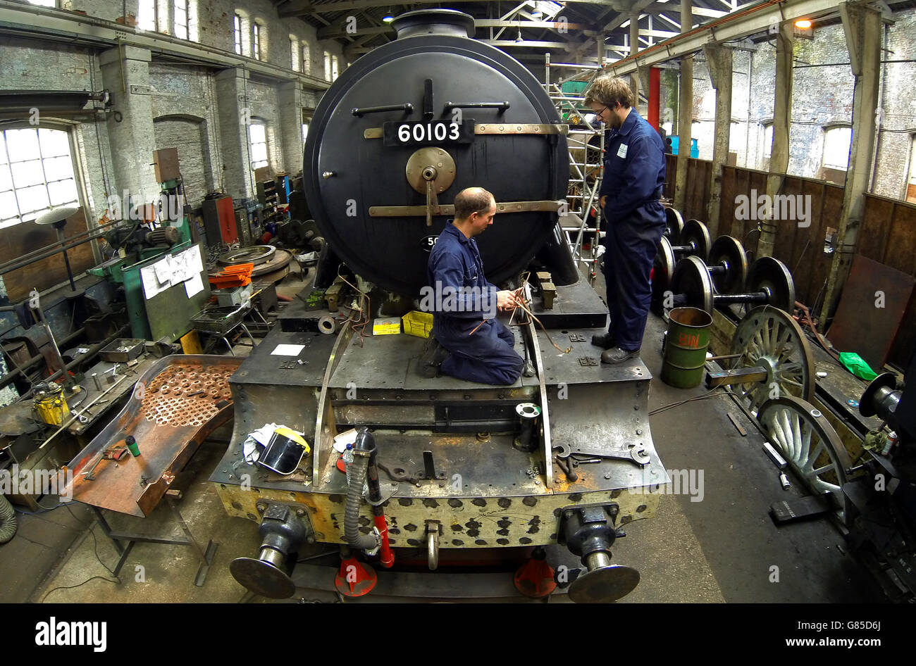 Flying Scotsman Restoration Stock Photo - Alamy