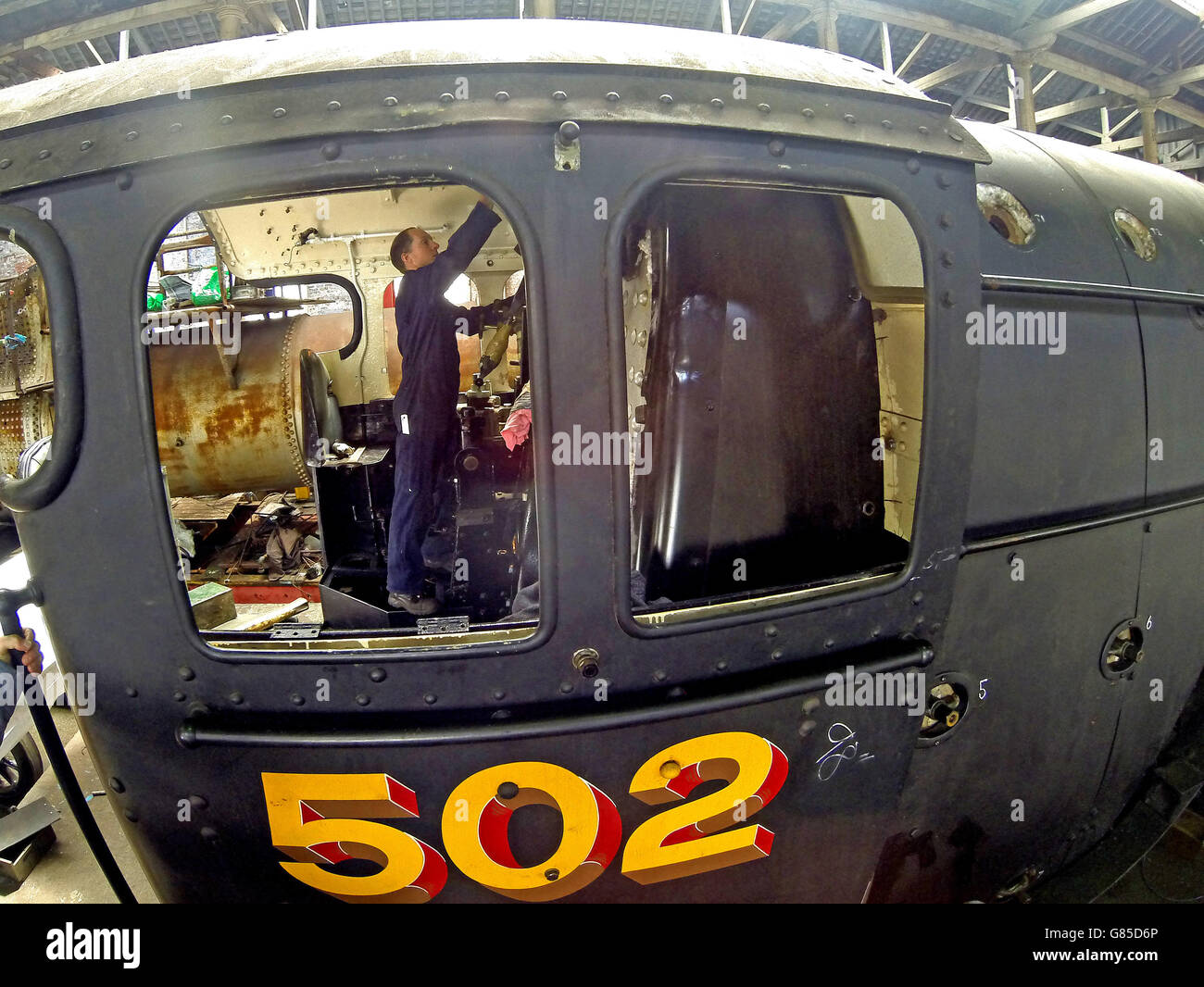 Flying Scotsman Restoration. 4.2m Stock Photo - Alamy